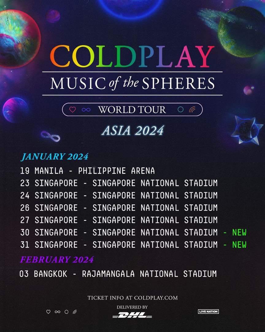 Physical Coldplay ticket Jan 31 2023, Tickets & Vouchers, Event Tickets ...