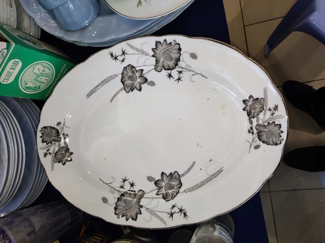 Pinggan besar bunga padi, Hobbies & Toys, Collectibles & Memorabilia ...