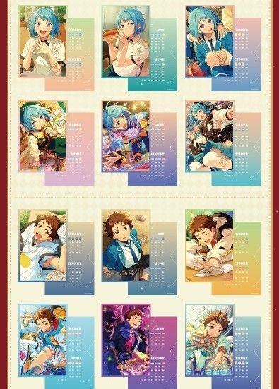 Po Ensemble Stars Calendar 2024 (part 2), Hobbies & Toys, Collectibles ...