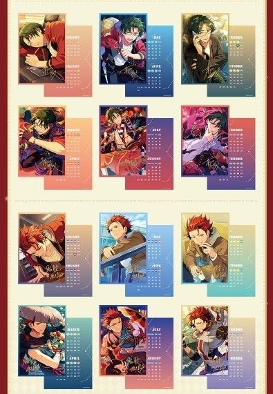 Po Ensemble Stars Calendar 2024 (part 2), Hobbies & Toys, Collectibles ...