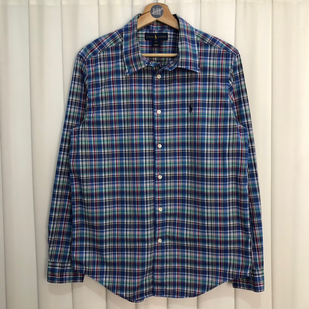 Polo Ralph Lauren Checkered Formal Long Sleeve, Men's Fashion, Tops ...
