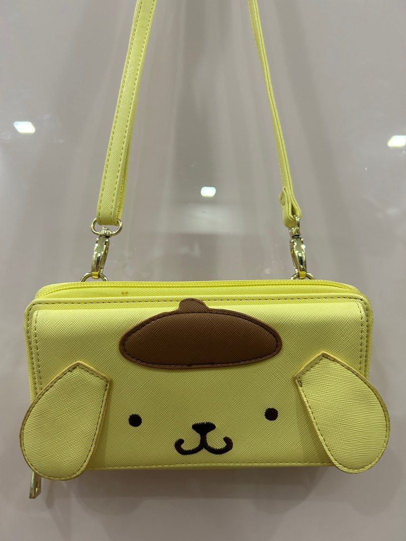 Pompompurin wallet on strap many cards and coin compartment, Women's ...