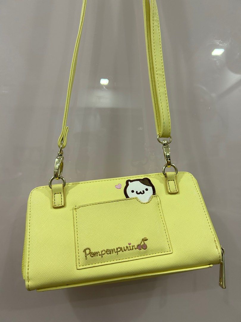 Pompompurin wallet on strap many cards and coin compartment, Women's ...