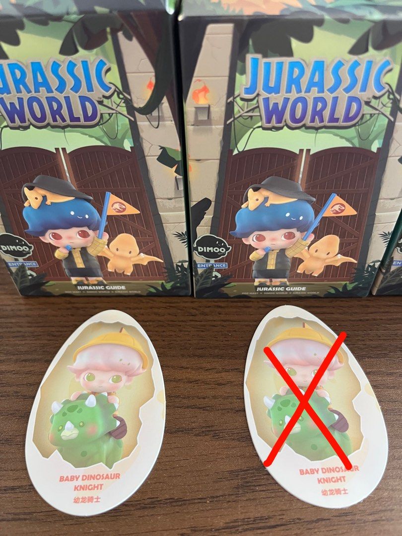 Popmart Dimoo Jurassic World - Jurassic History, Baby Dinosaur Knight ...