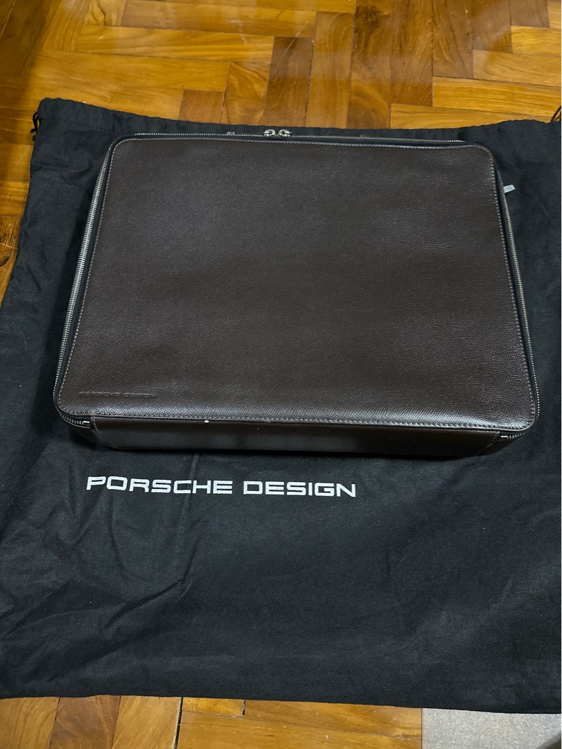 Porsche Design P2000 Brown Leather Laptop Bag, Computers & Tech, Parts ...