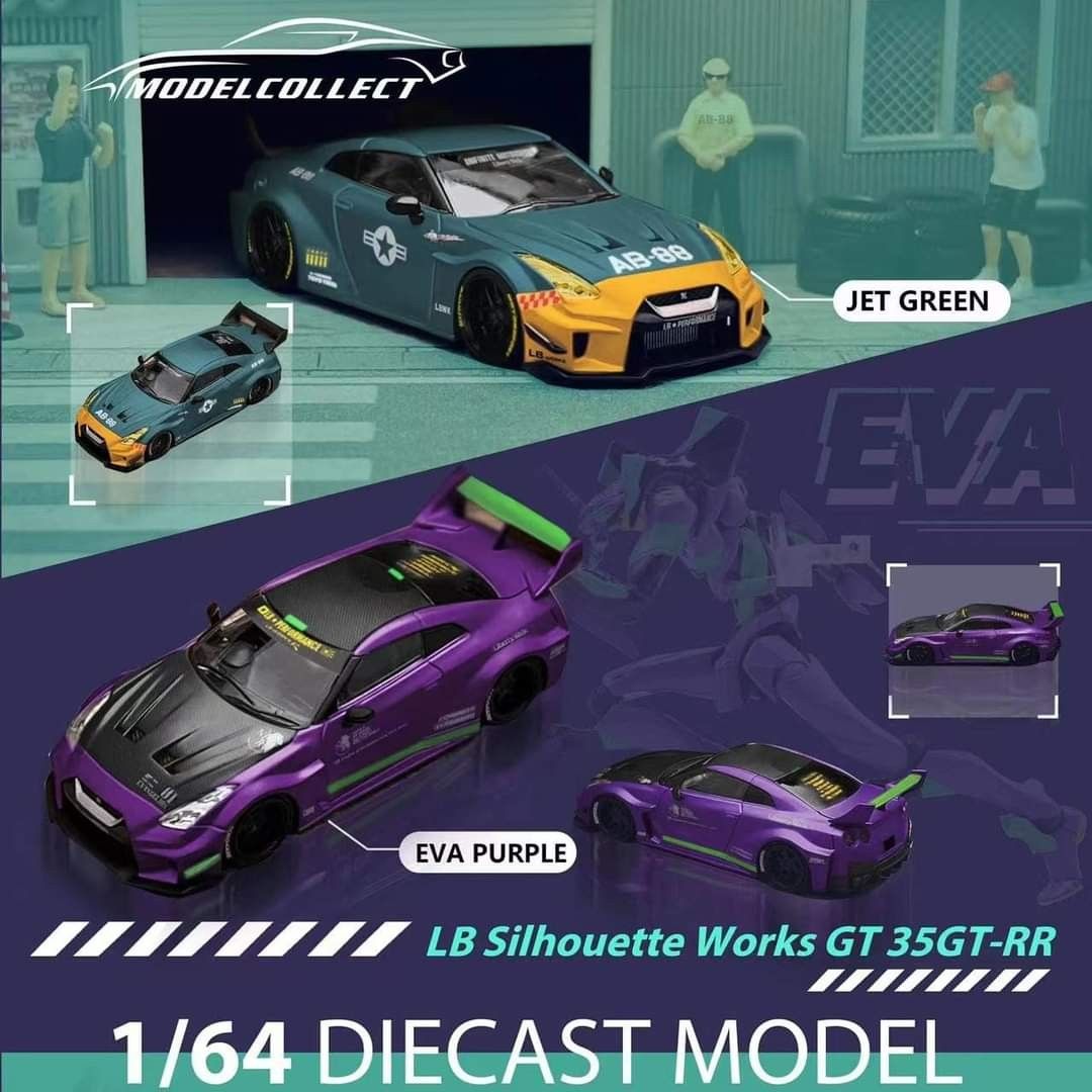 Preorders 1/64 MC Nissan Skyline GTR R35 LB Silhouette Eva Jet Fighter ...