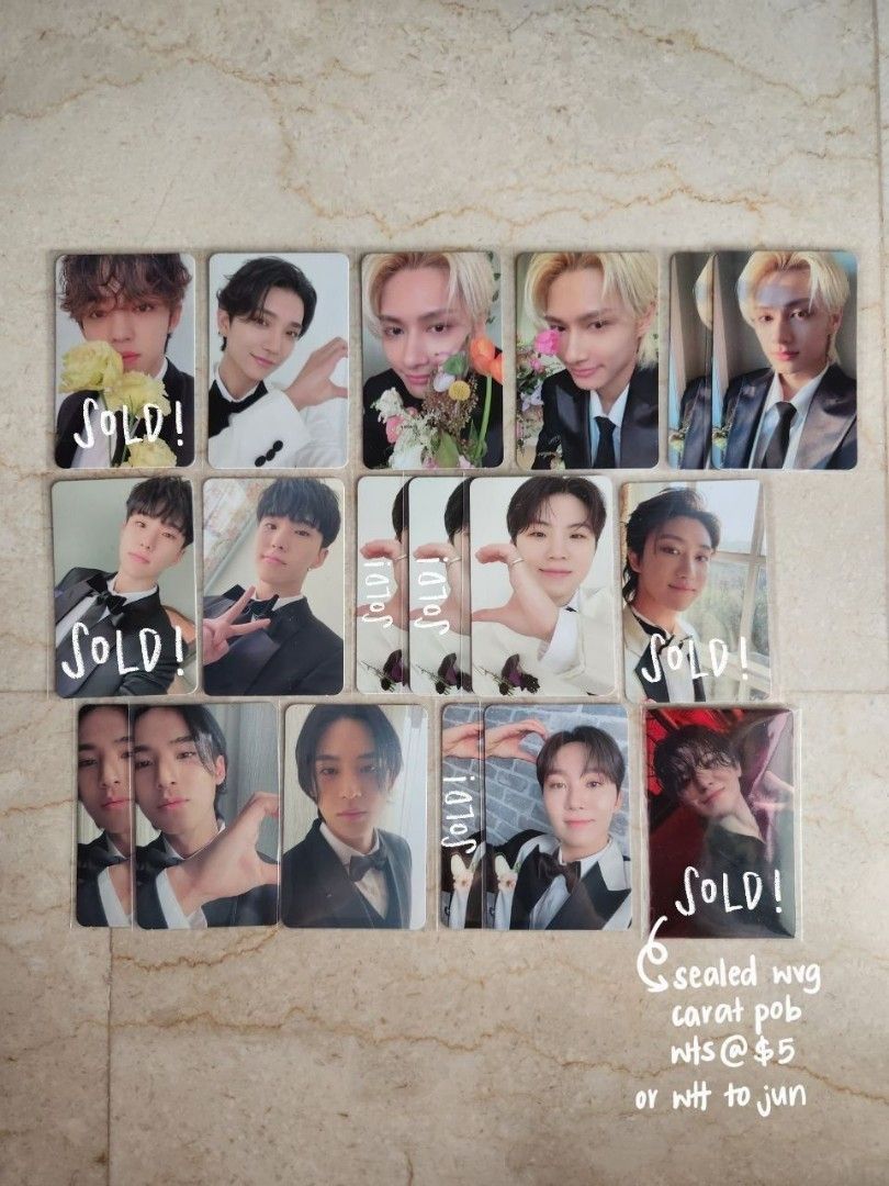 PRICE REDUCED wts seventeen svt fml carat ver photocards pcs, Hobbies & Toys, Memorabilia ...