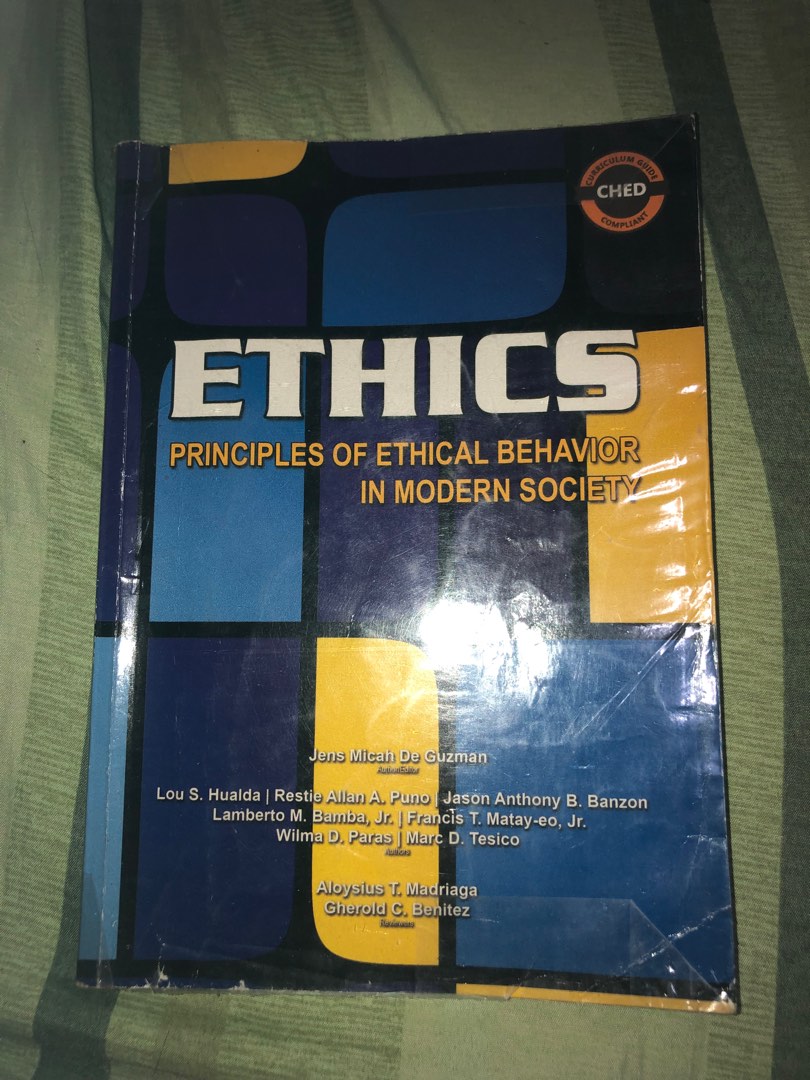 Principles of Ethical Behavior in Modern Society by De Guzman, Hobbies ...