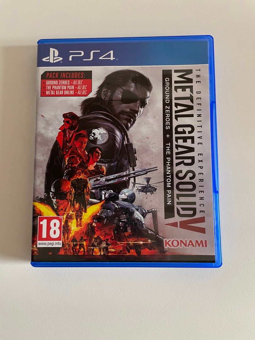PS4 Metal Gear Solid V Ground Zeros + The Phantom Pain, Video Gaming ...