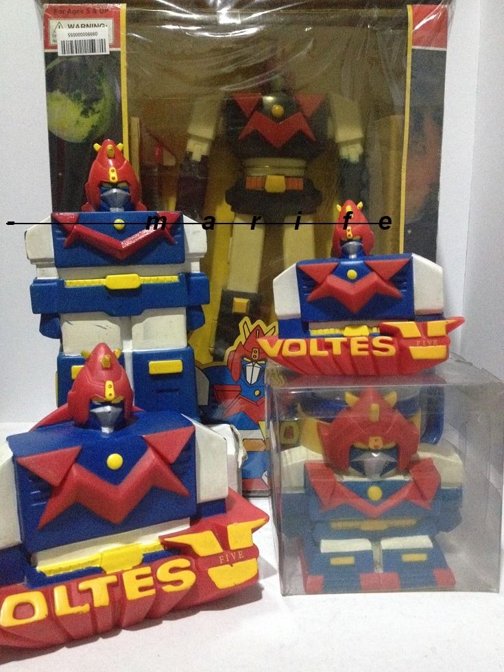 RARE Japan robot Voltes V popy bullmark clover Takatoku VT, Hobbies ...