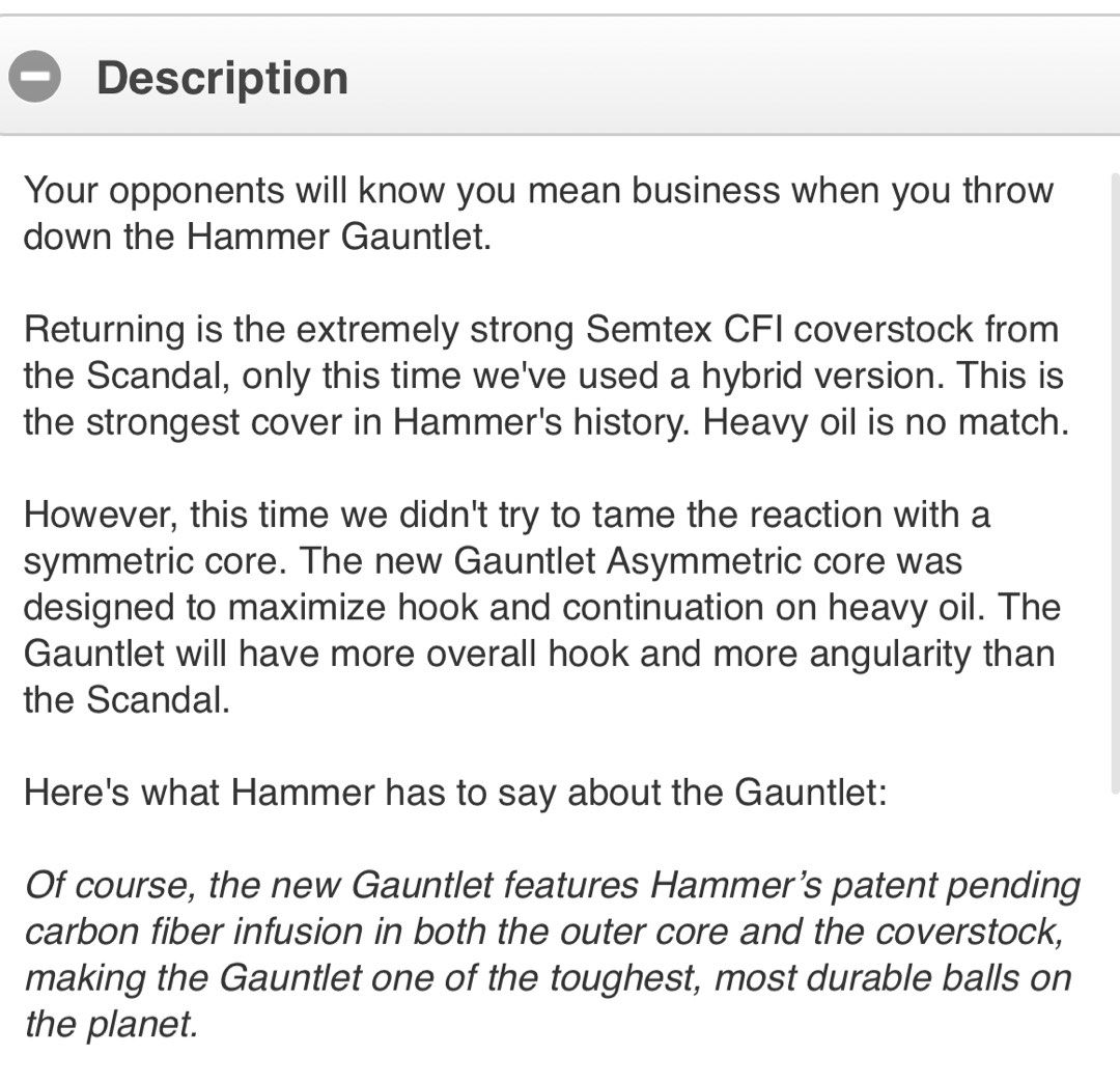 Reactive Hammer Gauntlet 14lbs Bowling Ball, Sports Equipment, Sports ...