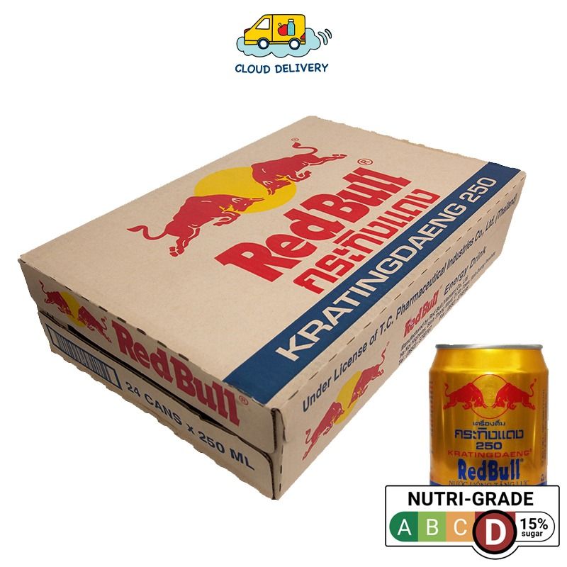 Red Bull Kratingdaeng Energy Drink (24 x 250ml), Food & Drinks ...