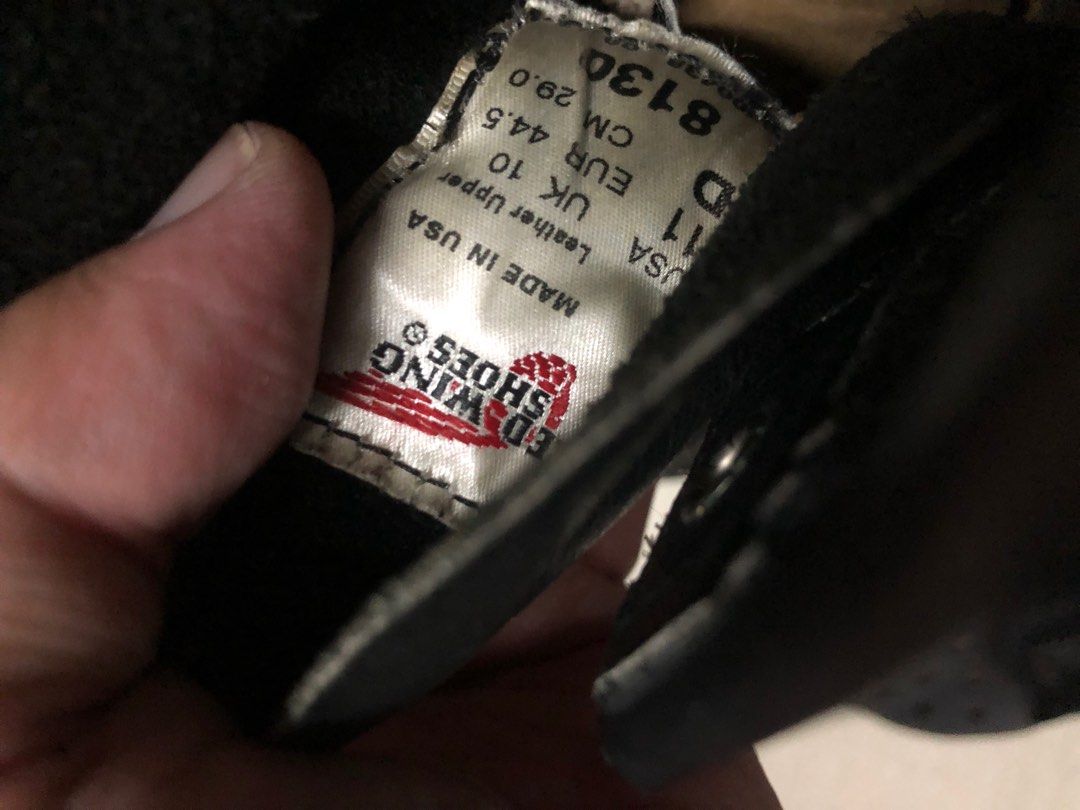 Red Wing 8130 Classic Moc Toe Black Mens Boots(11 US M) on Carousell