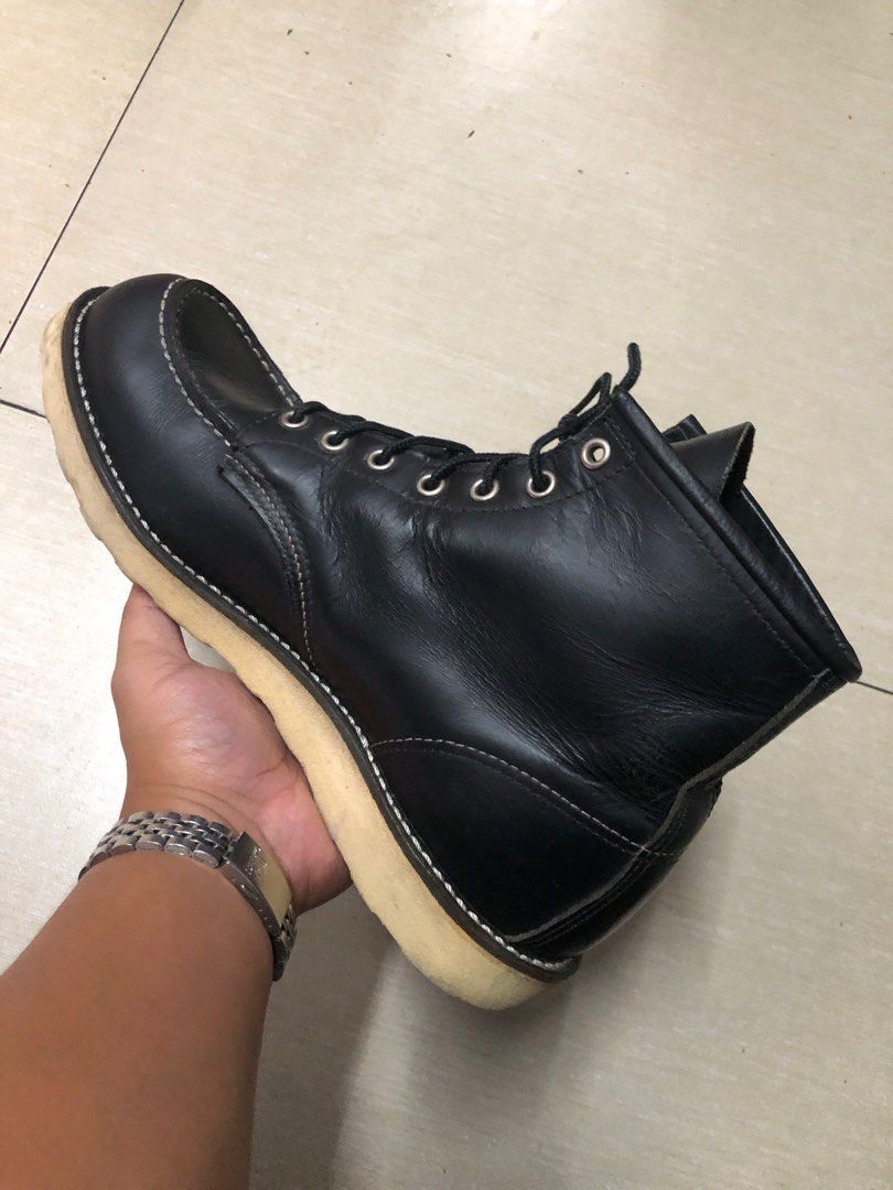 Red Wing 8130 Classic Moc Toe Black Mens Boots(11 US M) on Carousell