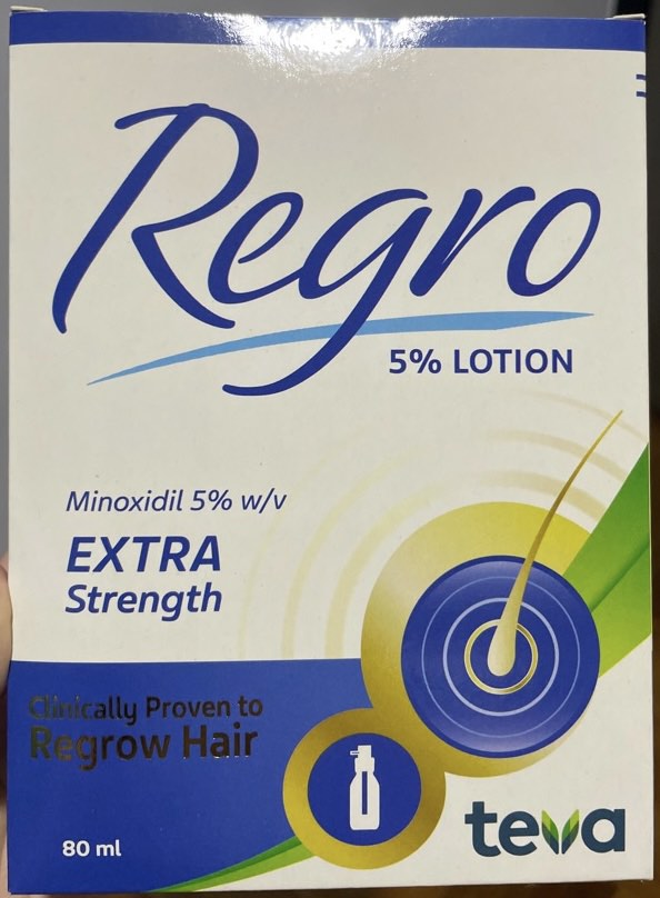 Regro Minoxidil 5% Lotion (80ml) BNIB, Beauty & Personal Care, Hair on ...