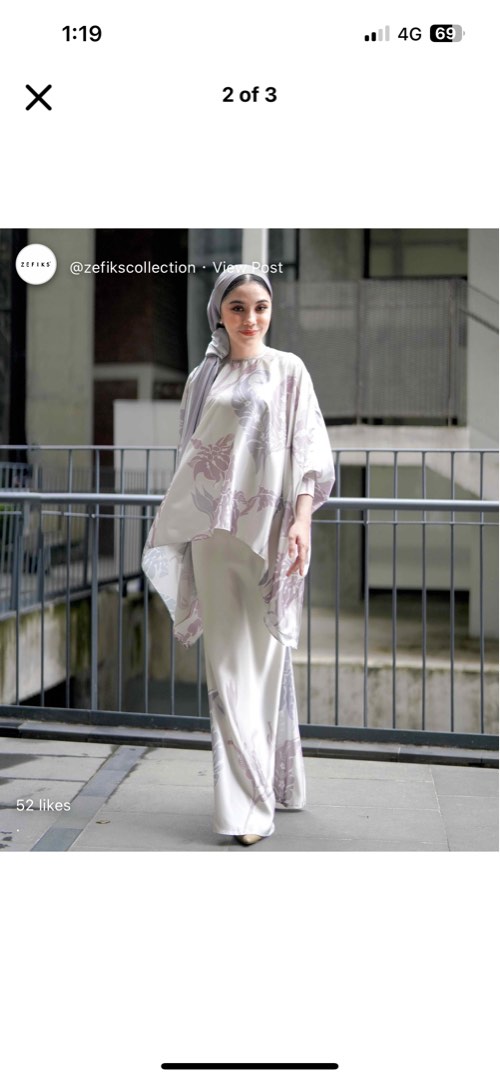 RENT Rm40 Zefiks-Cleo Kaftan, Women's Fashion, Muslimah Fashion, Baju ...