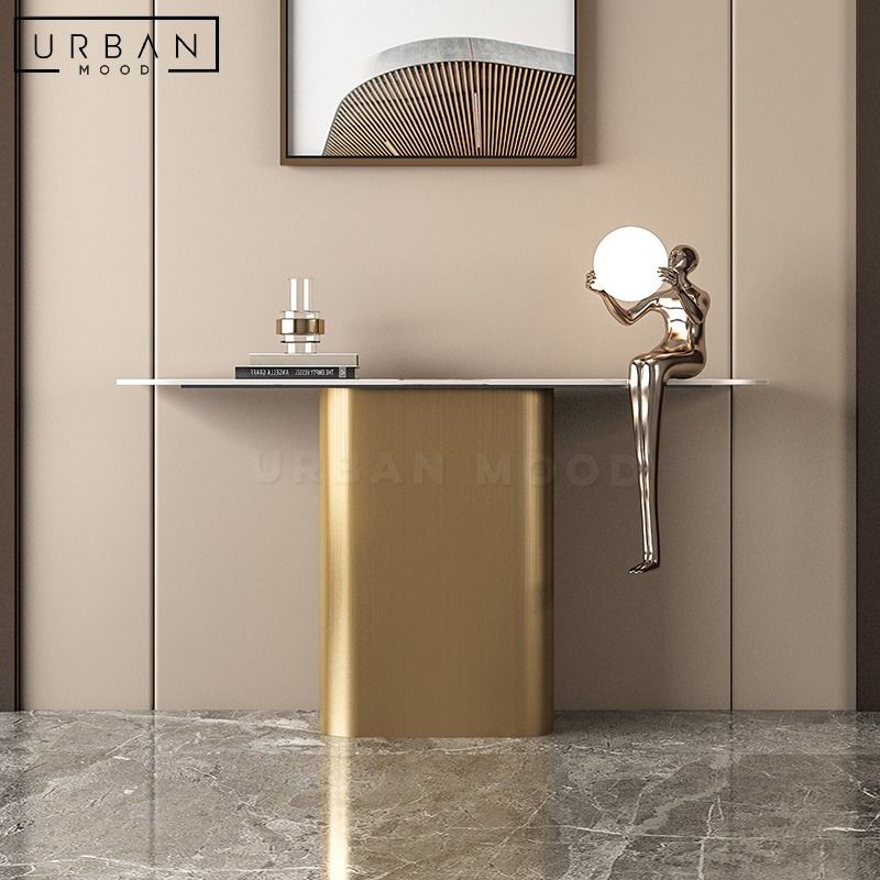RIFT Modern Sintered Stone Console Table, Furniture & Home Living ...