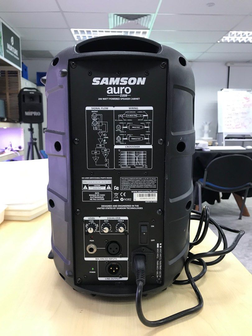 SAMSON AURO D208 Speaker, Audio, Soundbars, Speakers & Amplifiers on ...