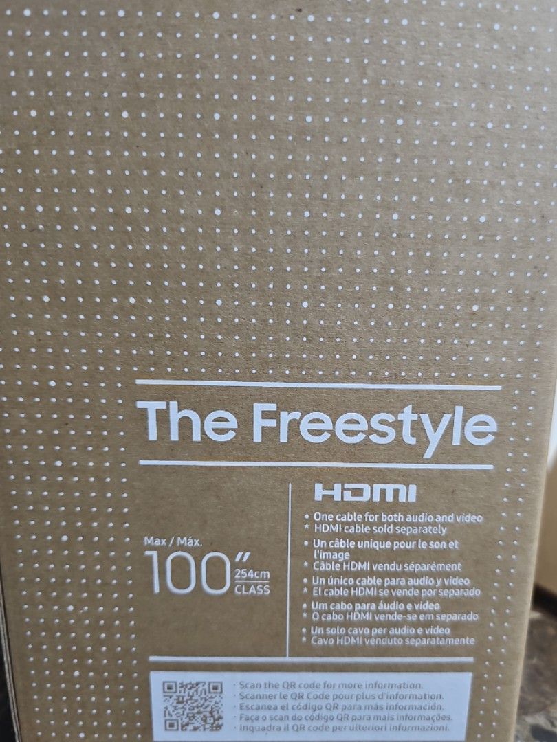 Samsung smart projector with case, TV & Home Appliances, Other Home ...