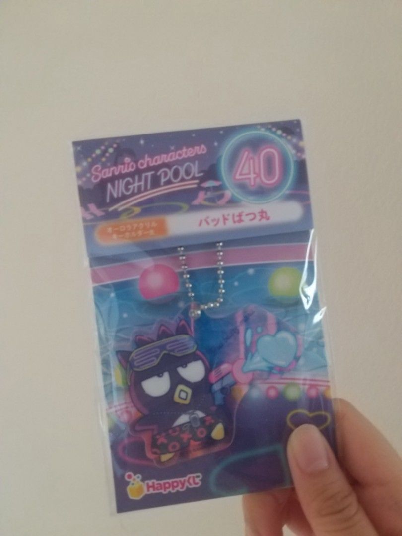 SANRIO night pool kuji last prize kuromi twin stars bad badtz bag ...