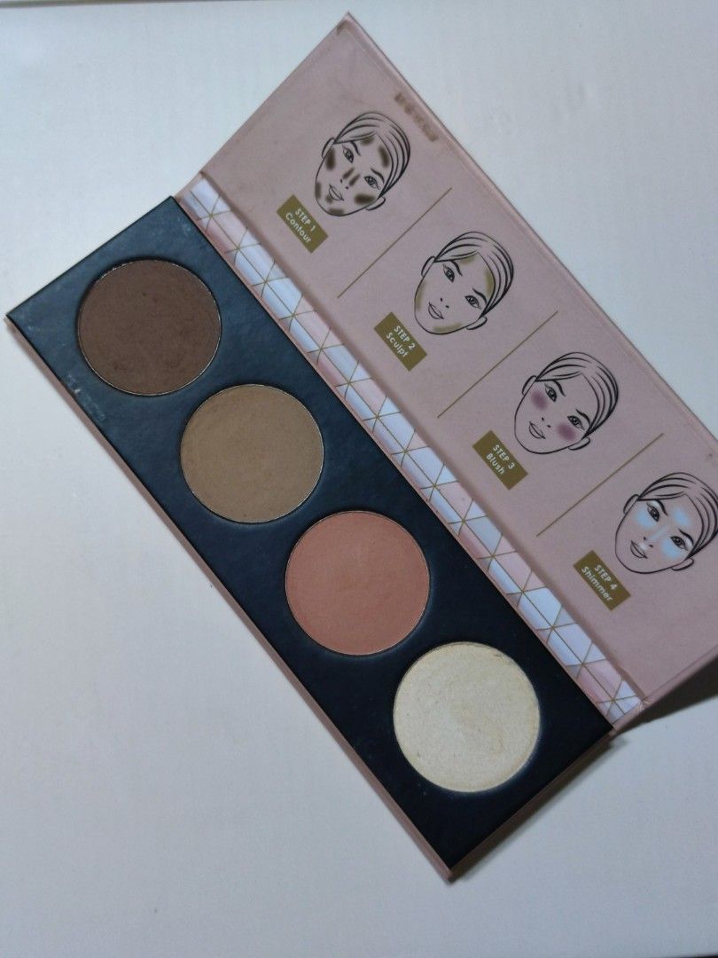 Sassy colors glam up kit contour blush highlighter palette, Beauty ...