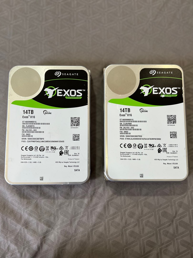 Seagate Exos X16 14tb Enterprise Hard Disk Computers And Tech Parts And Accessories Hard Disks