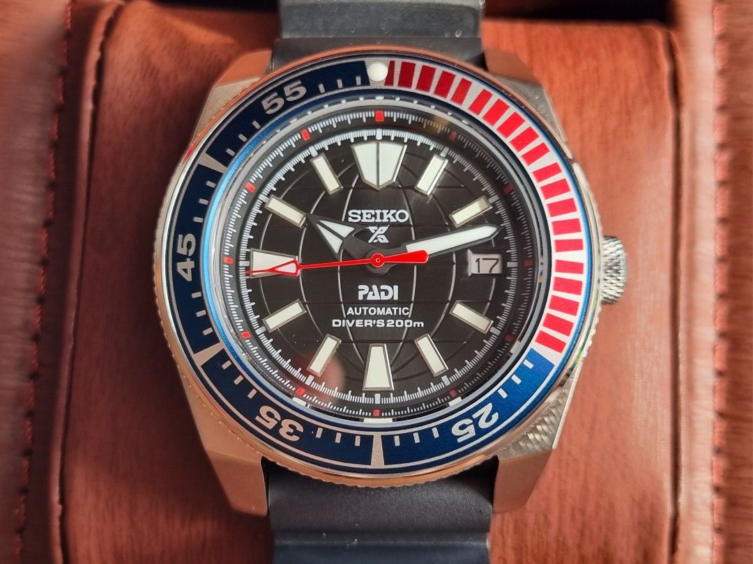 Seiko Mod Custom Samurai PADI Prospex, Men's Fashion, Watches ...