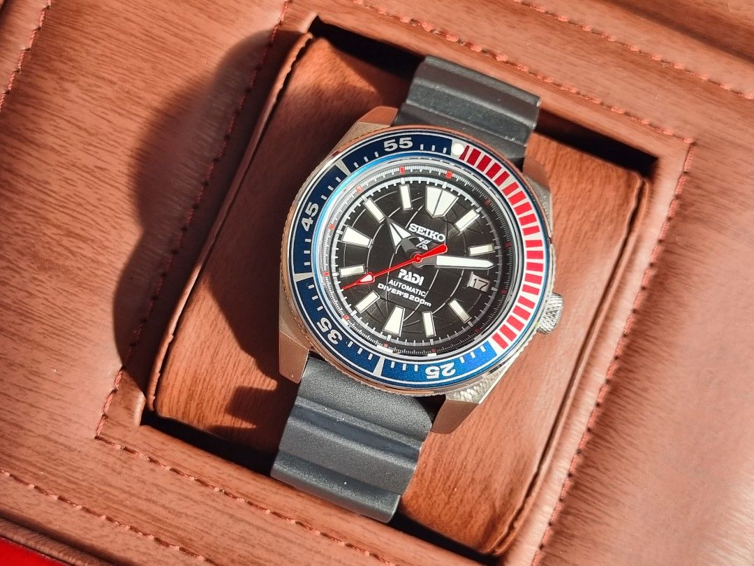 Seiko Mod Custom Samurai PADI Prospex, Men's Fashion, Watches ...