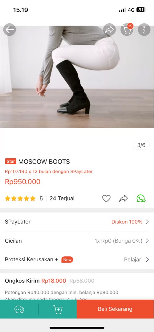 Sepatu boots zara, Fesyen Wanita, Sepatu di Carousell