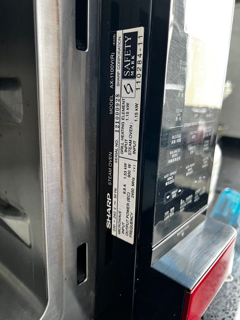 Sharp Steamwave Microwave Oven, TV & Home Appliances, Kitchen ...