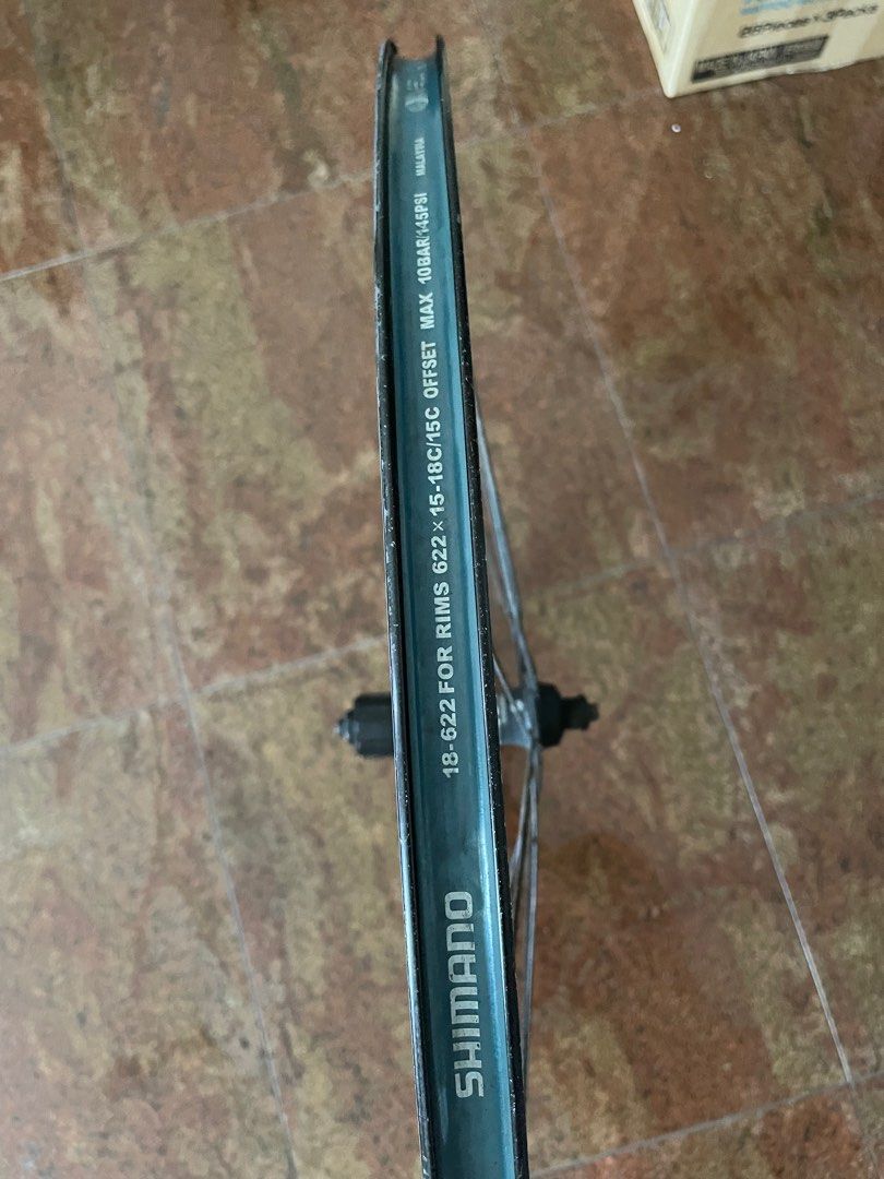 Shimano 700 Road Bike Rear Wheel (10 speed hub), Sports Equipment ...