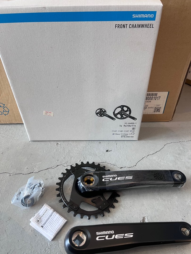 Shimano CUES U4000 Crank set front chainwheel, Sports Equipment, Bicycles & Parts, Parts ...