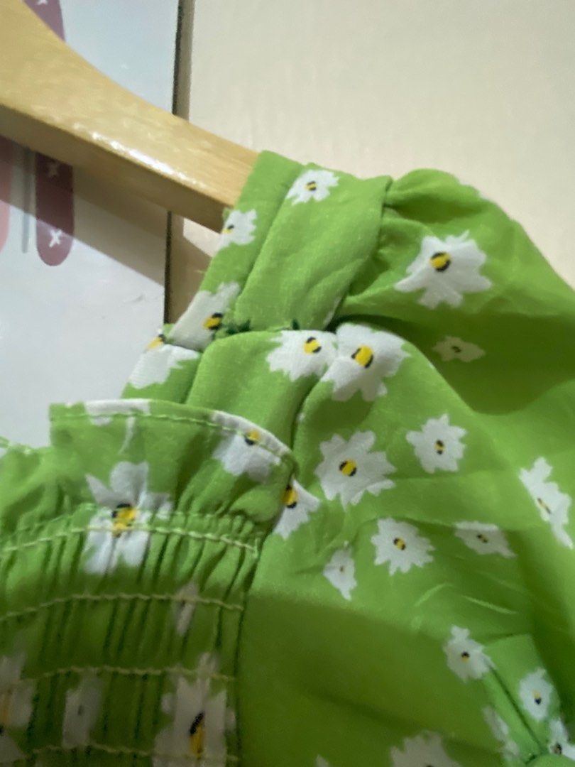 Smoke sabrina Dress Anak vintage hijau, Bayi & Anak, Baju Anak ...