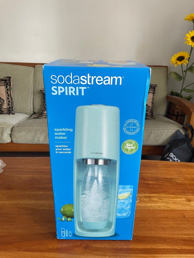 Sodastream | Soda Stream | Spirit | BNIB | Sodastream Spirit Icy Blue Sparkling Water Maker, TV ...