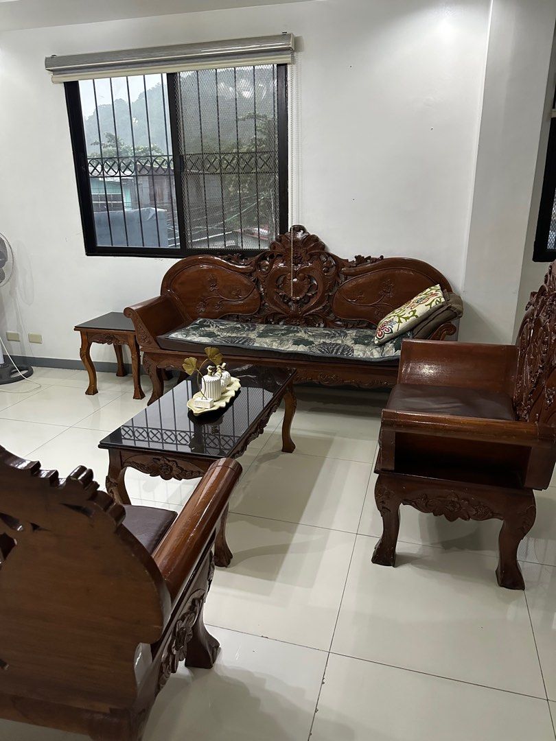 Solid Narra Wood Sala Set on Carousell