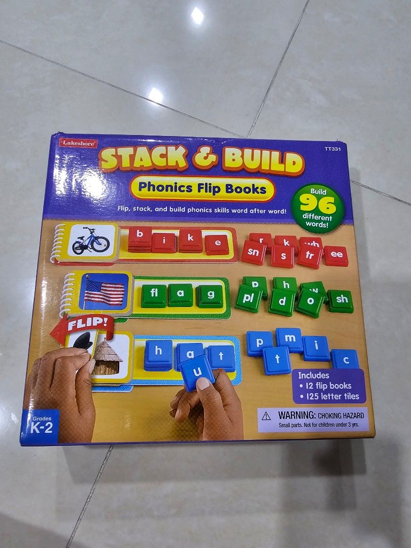 Stack & Build Phonic Flip Book, Hobbies & Toys, Toys & Games on Carousell