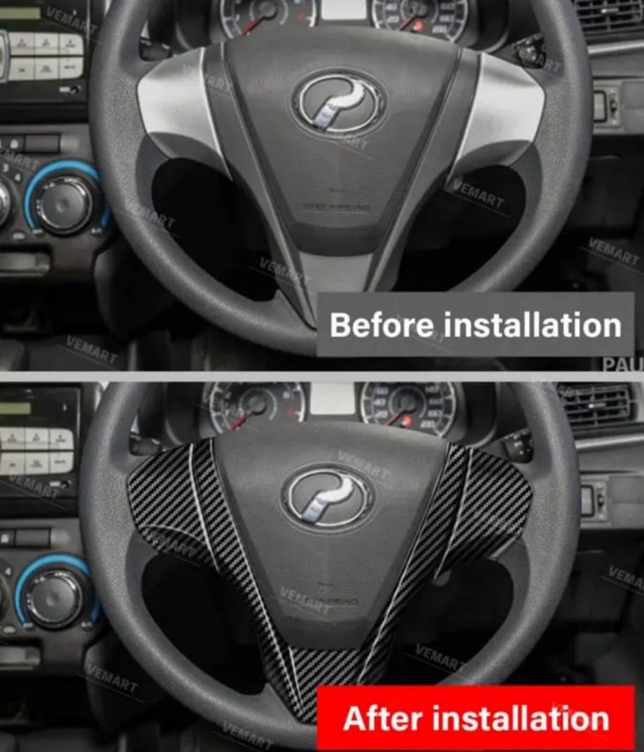 Steering wheel frame cover for axia, Auto Accessories on Carousell