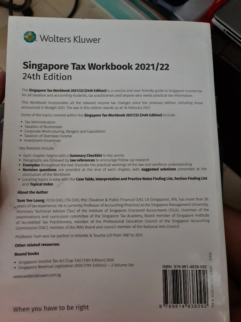 Tax workbook, Hobbies & Toys, Books & Magazines, Assessment Books on ...