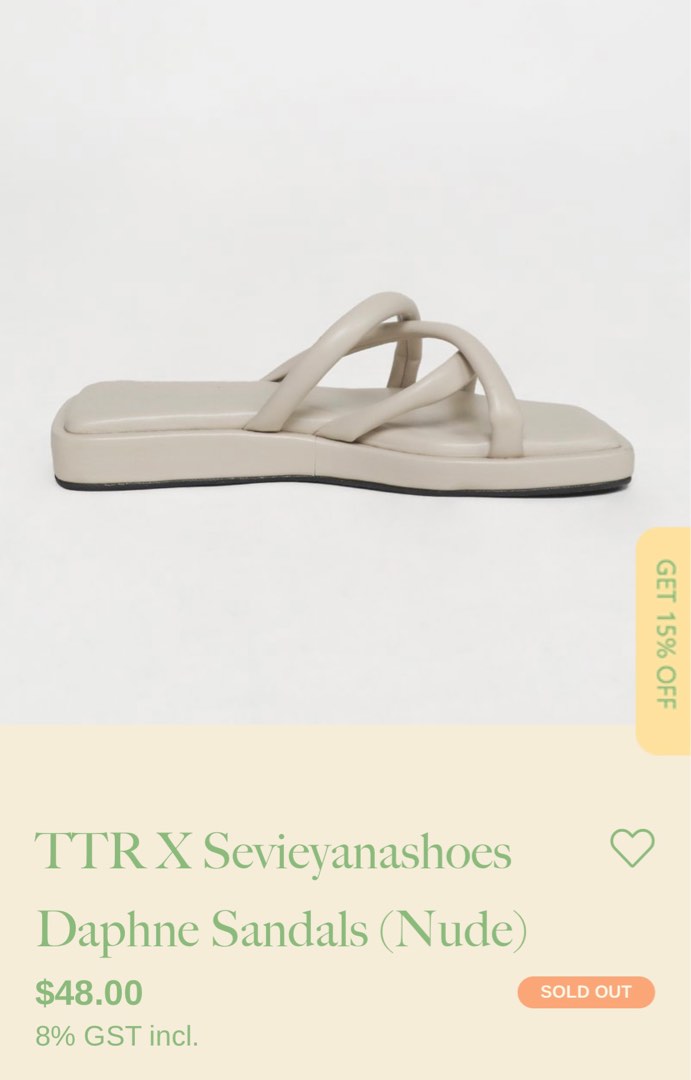 TTR X Sevieyanashoes Daphne Sandals (Nude) - SIZE 37, Women's Fashion, Footwear, Sandals on ...