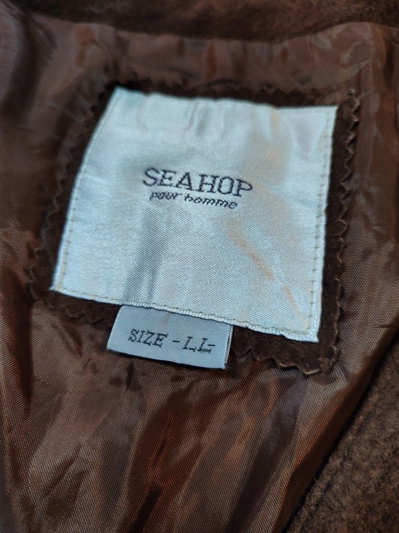 vintage brown suede leather vest , Sea hop, Women's Fashion, Coats ...