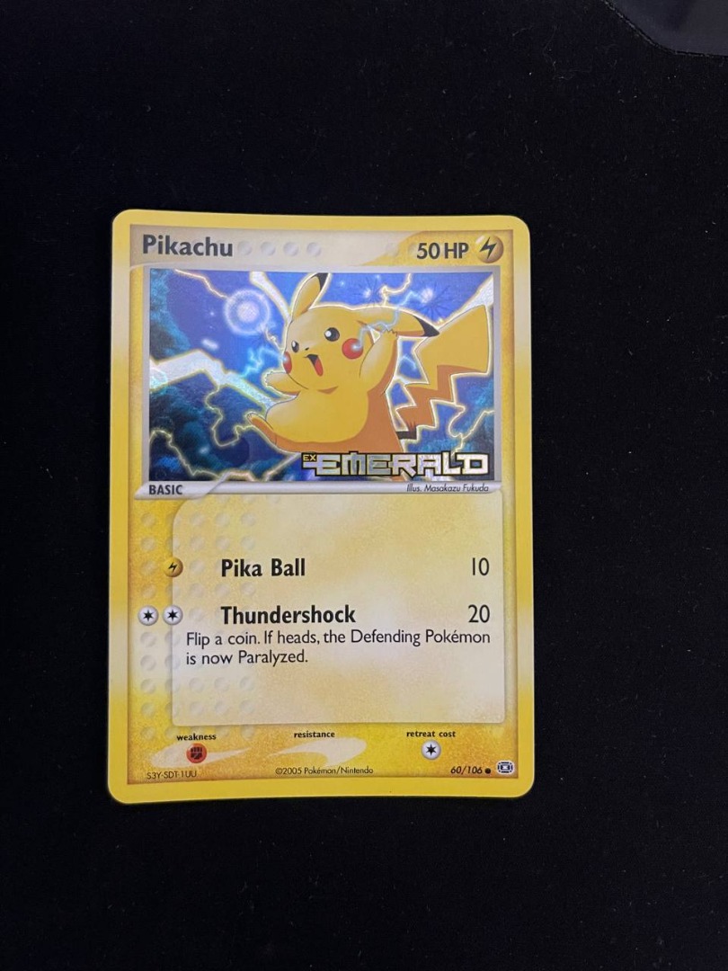 [Vintage] Pikachu Ex Emerald Reverse Holo Pokemon Card *NM* TCG PTCG ...