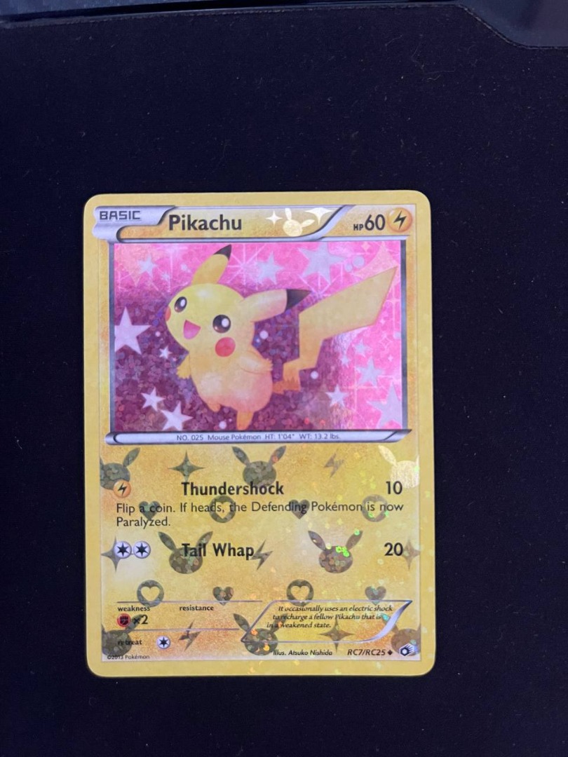 [Vintage] Pikachu Radiant Collection Black & White B&W Reverse Holo ...