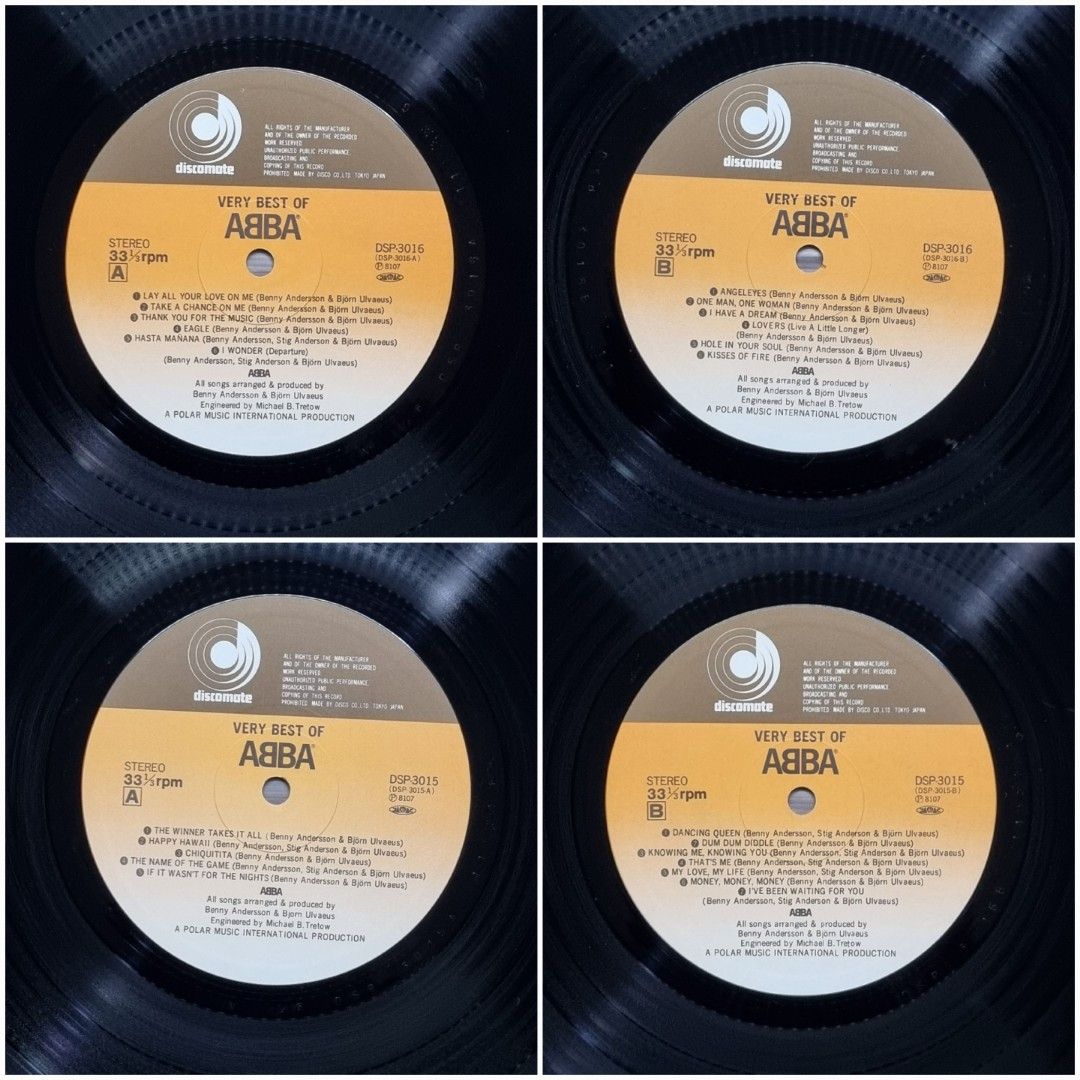 Vinyl ABBA - Very Best of ABBA, Musik & Media, CD, DVD & Lainnya di Carousell
