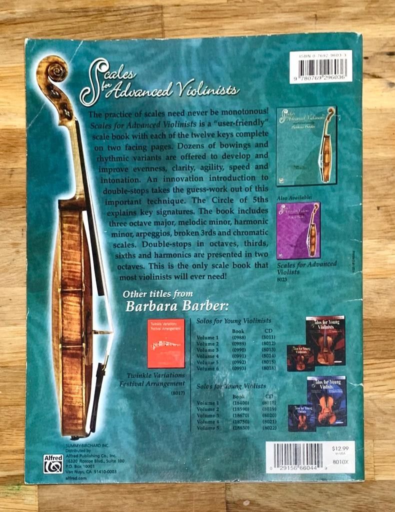 Violin Scales for Advanced Violinist, Hobbies & Toys, Music & Media ...