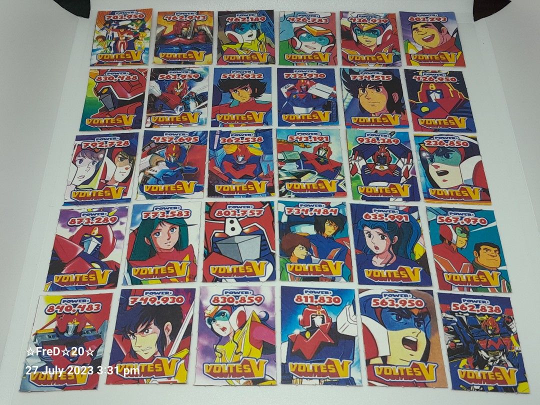 Voltes V Red Mini Teks (Complete 64pcs), Hobbies & Toys, Toys & Games ...