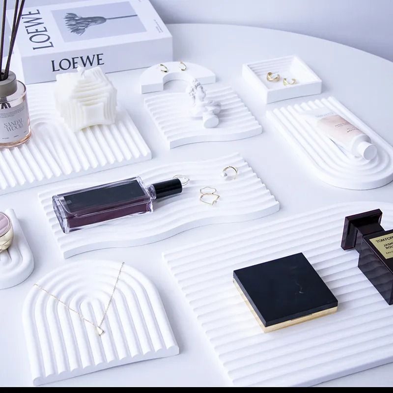 Wave Plaster Cutting Board Decoration for Kitchen Decorative Serving ...