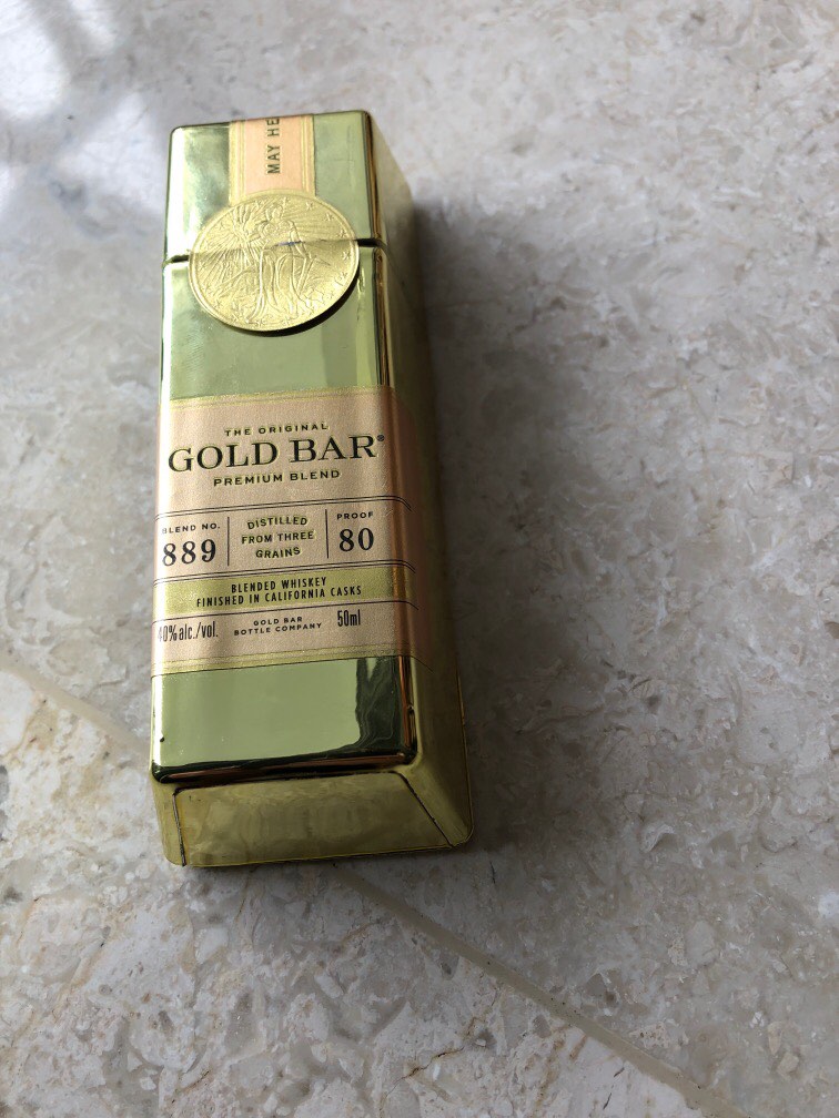 whiskey gold bar, Food & Drinks, Alcoholic Beverages on Carousell