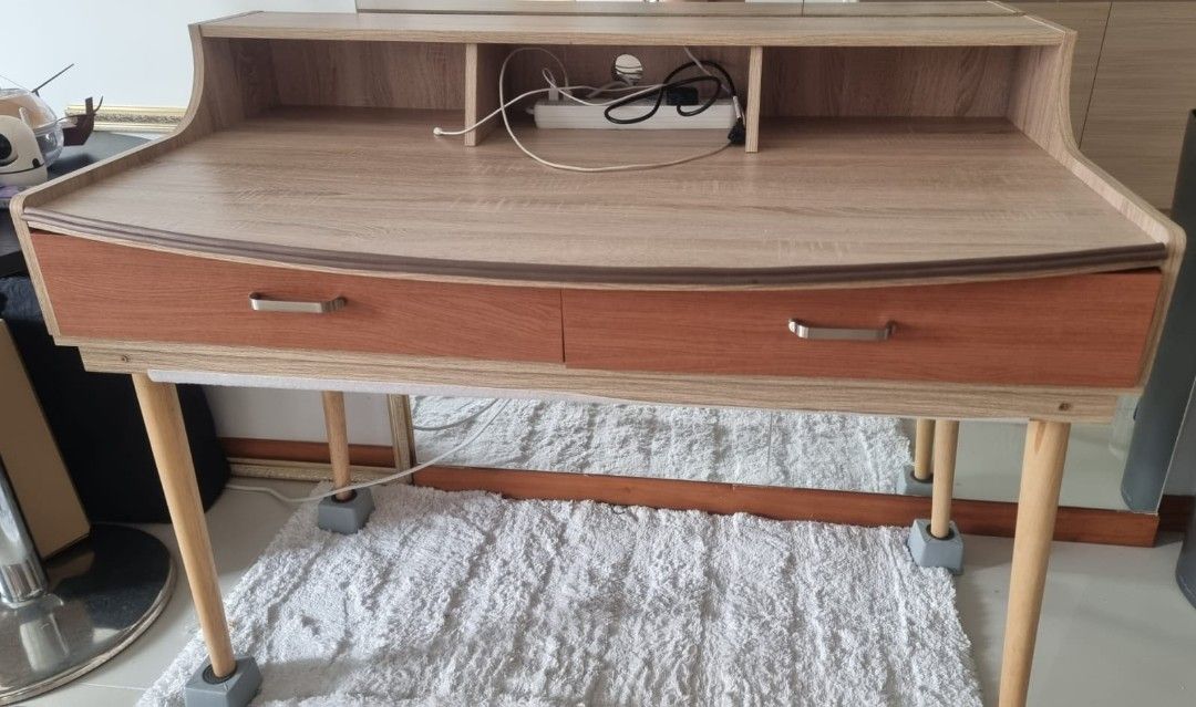 Wooden table / Computer desk / study desk 120 cm, Furniture & Home ...