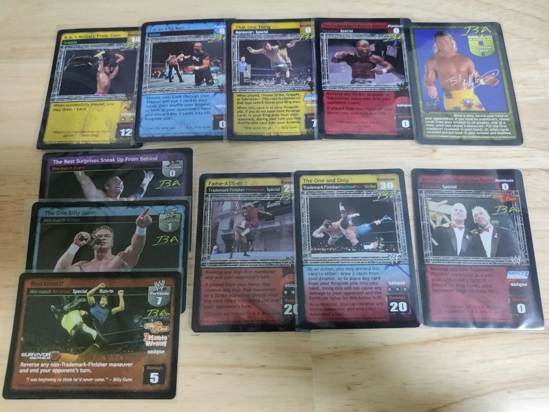 WWE WWF Raw Deal Cards Billy Gunn, Hobbies & Toys, Toys & Games on ...