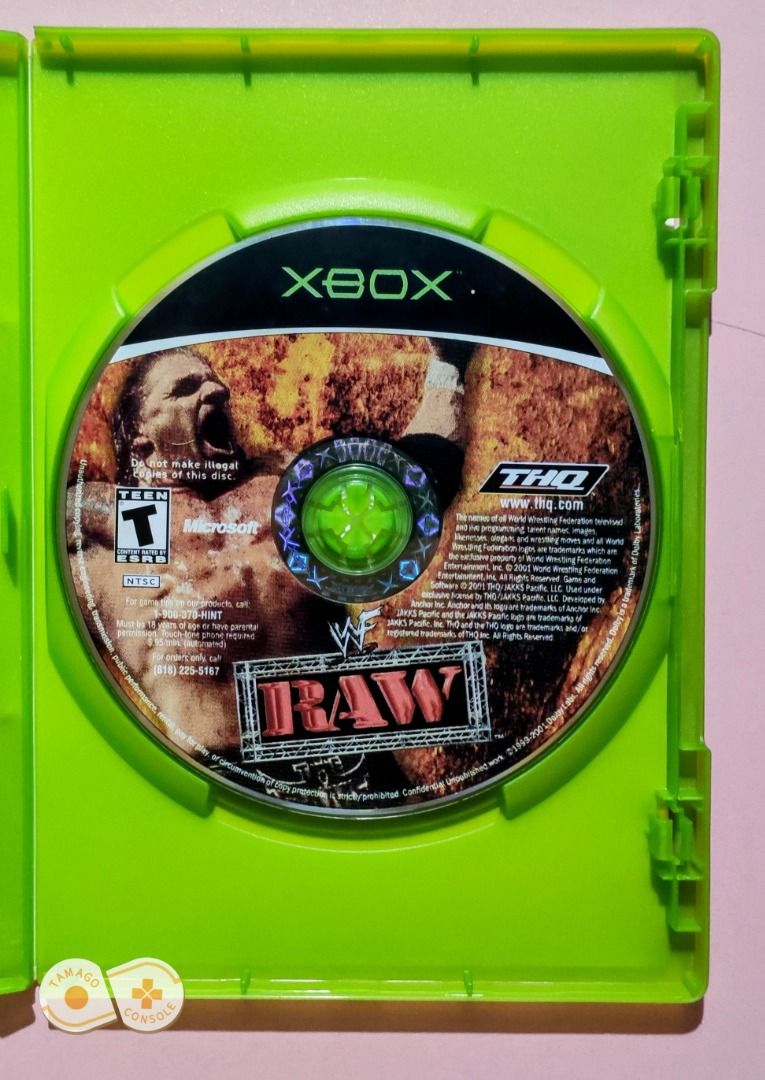 WWF Raw - [OG XBOX Game] [NTSC / ENGLISH Language] [CIB / Complete In ...